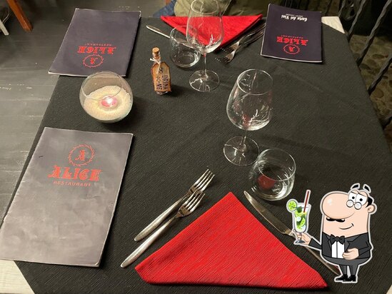 Menu at Alice restaurant, Tropea