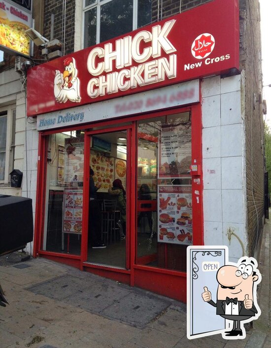 Carta de comida rápida Chick Chicken, Londres, 5A Clifton Rise
