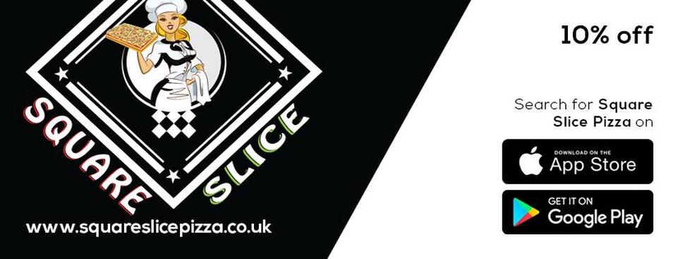 Menu at Square Slice pizzeria, Horwich