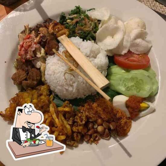 Menu at Warong Legong restaurant, Gianyar