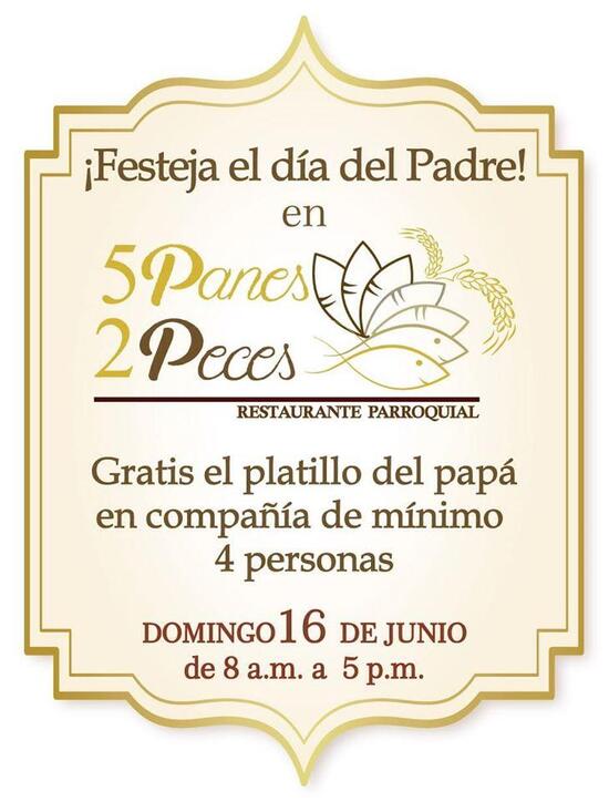 Menu at 5 Panes 2 Peces restaurant, Puebla City