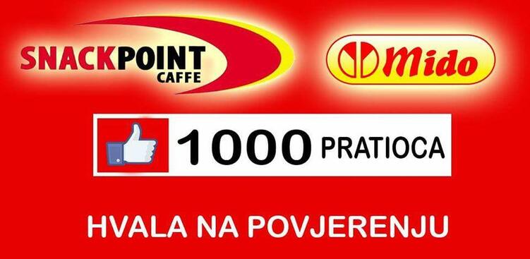 Menu at Snackpoint Caffe cafe, Zenica