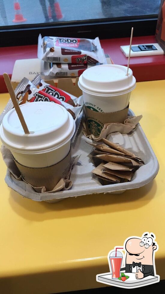Menu at Starbucks restaurant, Cairo, ElNasr St