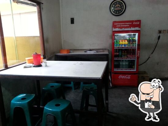 Menu at RM Padang Ampera Sari restaurant, Malang