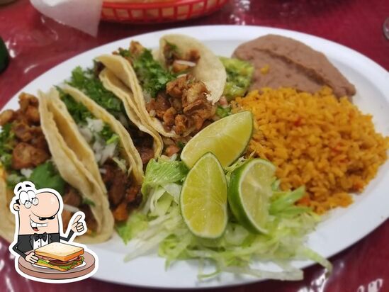 Menu at La Perla Taqueria restaurant, Bryan