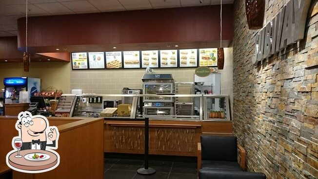 Menu at Subway fast food, Trondheim, Haakon Vii Gate 9