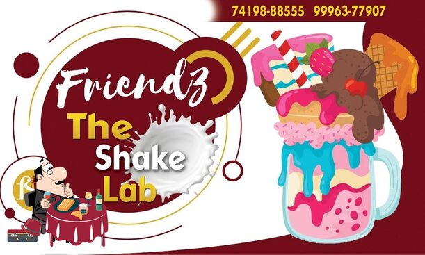 Menu at Friends the shake lab, Tohana