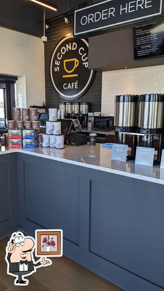 Menu au Second Cup Cafe, Lacombe