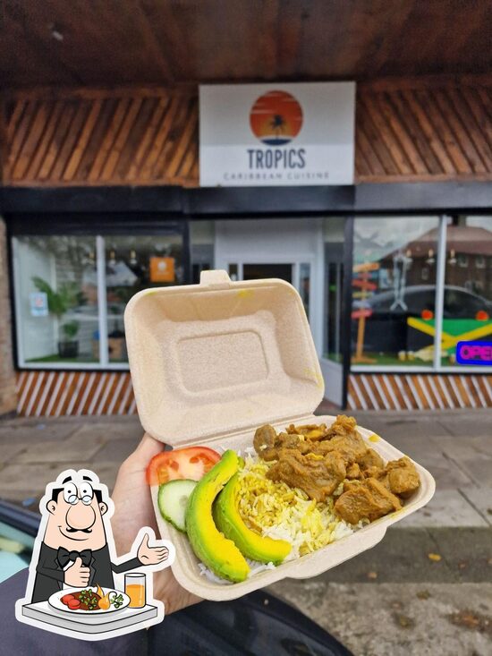Menu at Tropics Caribbean Cuisine restaurant, Sheffield