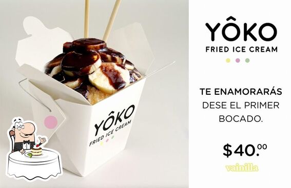 Menu at YOKO Ice Cream, Chihuahua