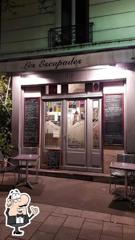 Les Escapades, Paris - Menu du restaurant, prix et avis