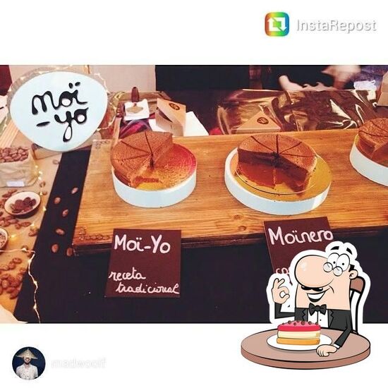 Menu at Moi-yo cafe, Barcelona