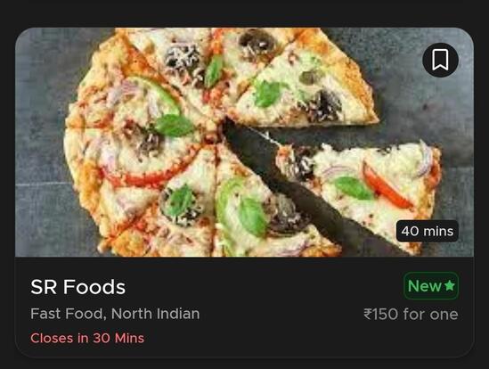 Menu at SR Foods, Khanna