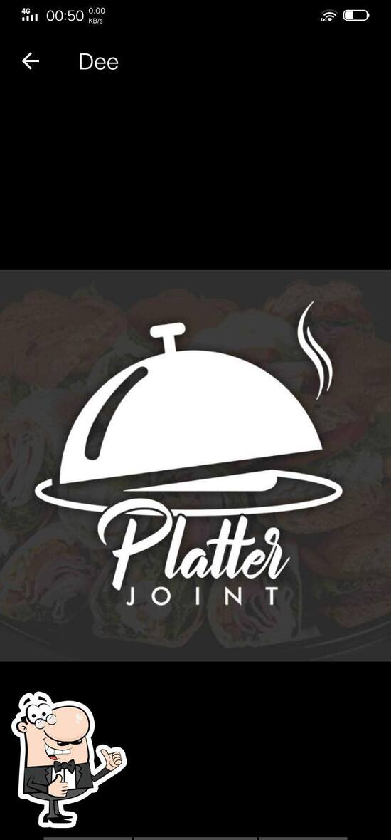 Menu at Platter Joint restaurant, Pretoria