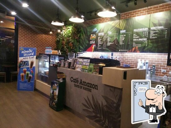 Menu at Café Amazon cafe, Bangkok