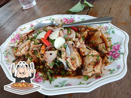 Menu at Krua Anchan restaurant, Mukdahan