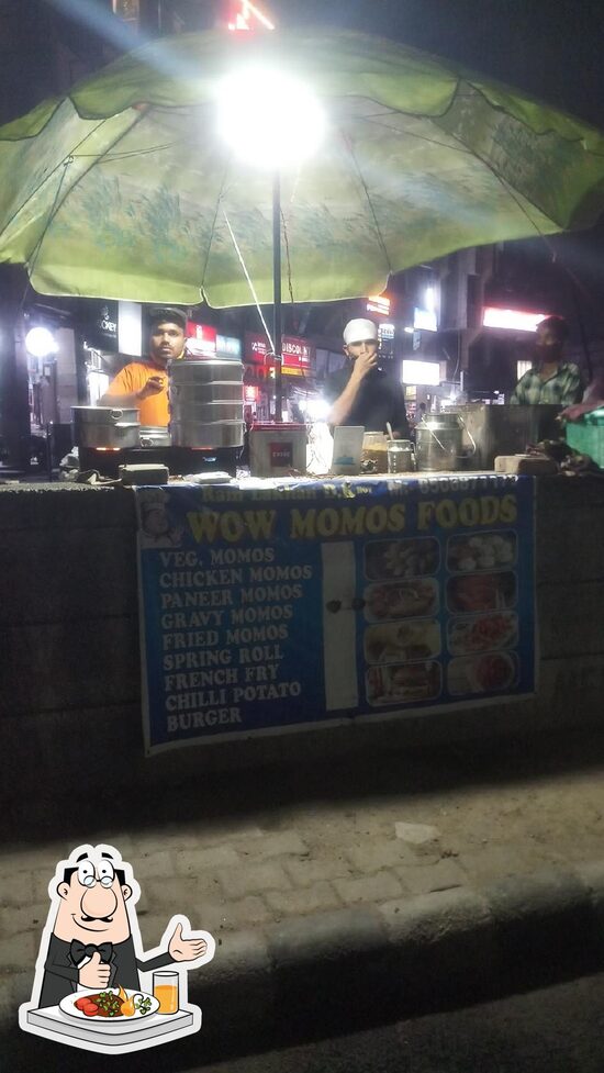 Menu at Wow Momo Stall, New Delhi