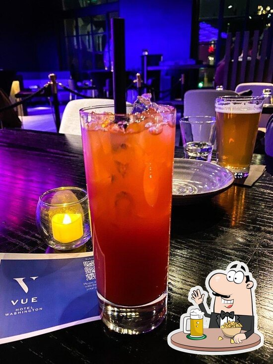 Menu at Vue Rooftop restaurant, Washington