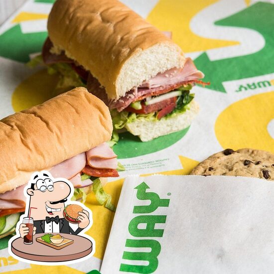 Menu at Subway fast food, Chicago, 6315 S Cottage Grove Ave