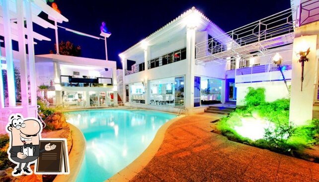 Menu at Acapulco club, Calvi