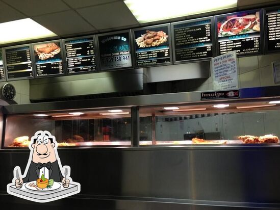 Menu at Peps Plaice fast food, Wolverhampton