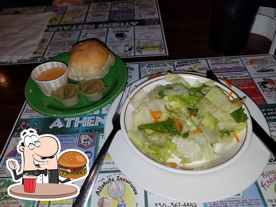 Menu at Athens Restaurant, Canton