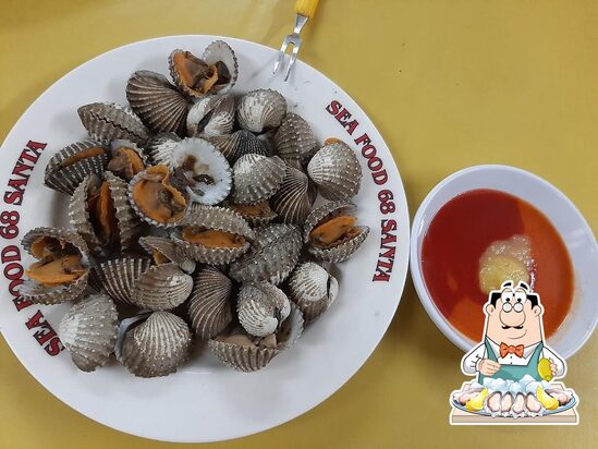 Menu at Seafood 68 santa roxy restaurant, Central Jakarta