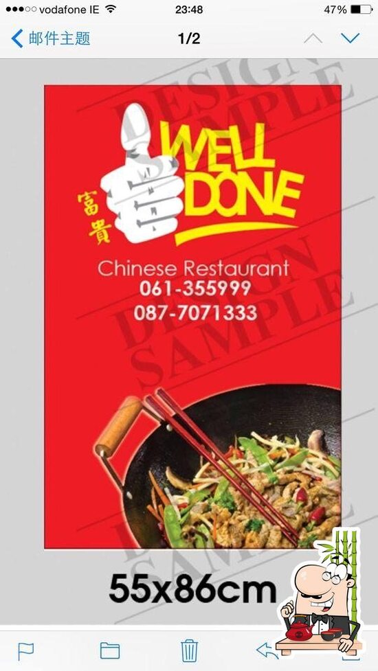 Menu at Well Done restaurant, Patrickswell