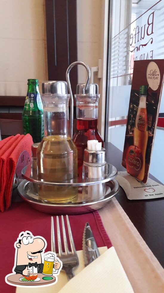 Menu at Fair Play cafe, Belgrade