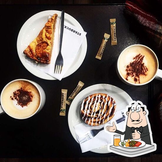 Menu at Starbucks cafe, Brno, U Dálnice 777