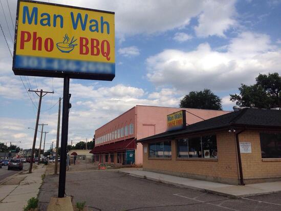 Menu at Man Wah restaurant, Denver