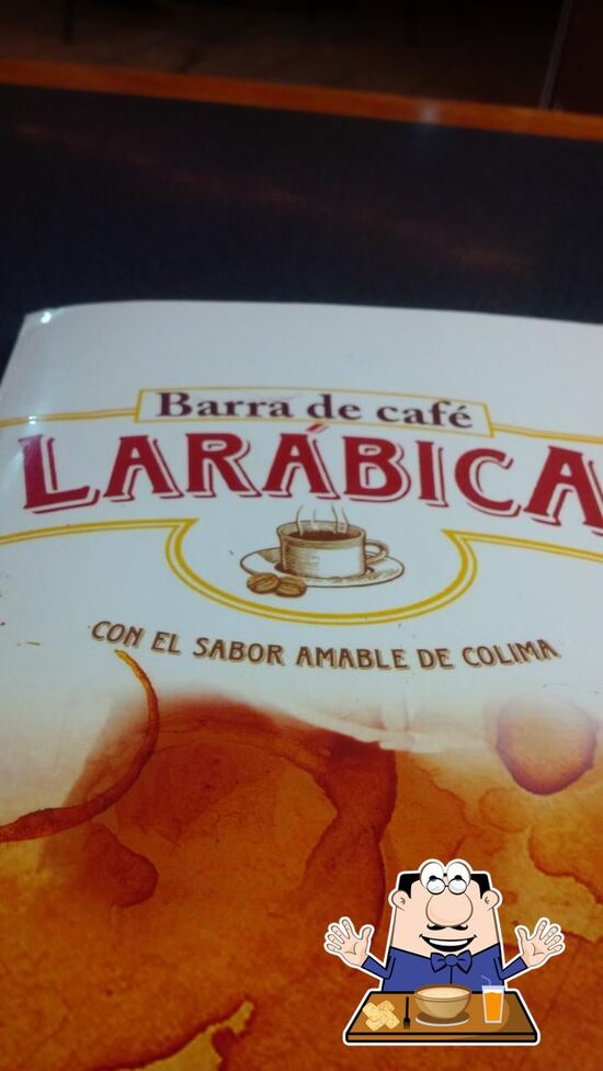Menu at Barra de café Larábica, Colima