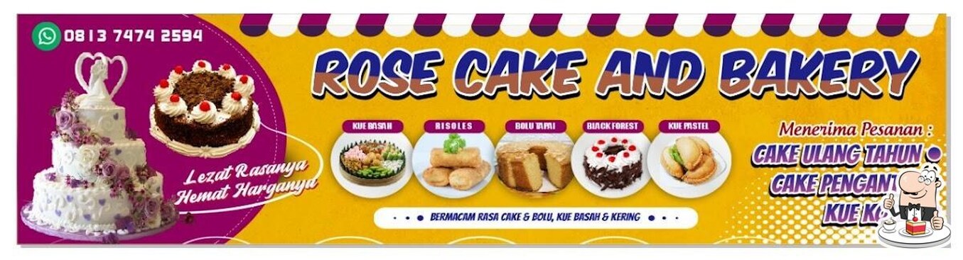 Menu at Rose Cake and Bakery, Padang