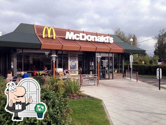 Menu at McDonald's fast food, Dublin, Tower Road