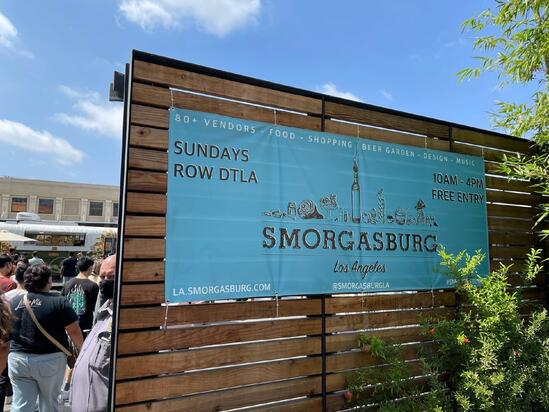 Menu at Sir George's Smorgasbord restaurant, Arcadia