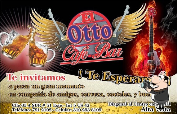 Carta de El Otto Cafe Bar, Bogotá