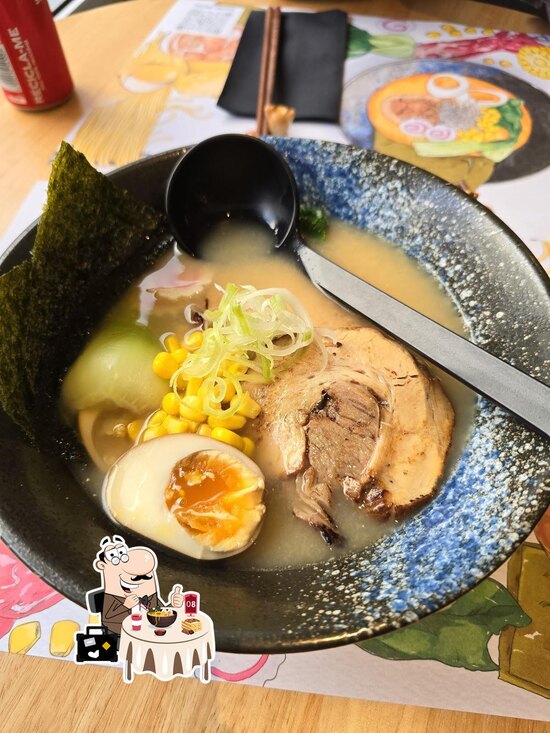 Menu at Gu Wei Ramen restaurant, Aveiro
