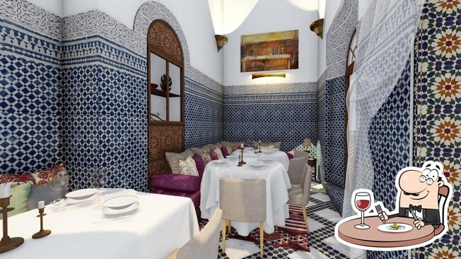 Menu au Restaurant Lounge - Rooftop. Mouda Palace, Fes