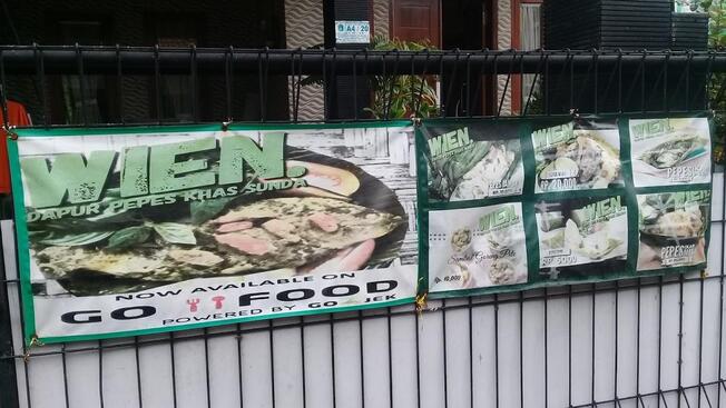 Menu at wien.dapur pepes khas sunda restaurant, East Jakarta