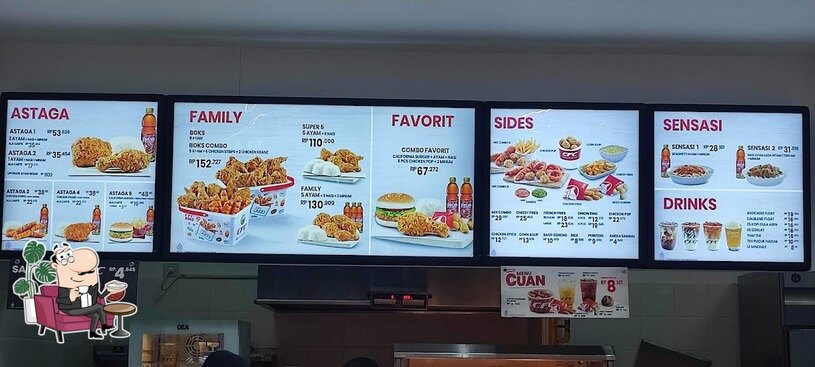Menu at CFC bontang city mall restaurant, Bontang