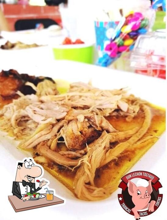 Menu at Don Lechon Tostado restaurant, Bécal