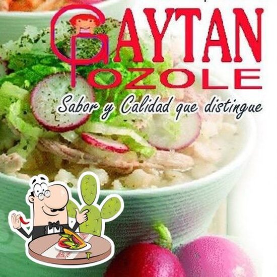 Menu at Pozole Gaytán restaurant, Colima