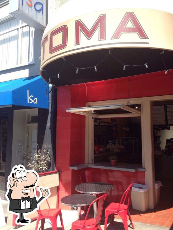 Menu at Toma restaurant, San Francisco