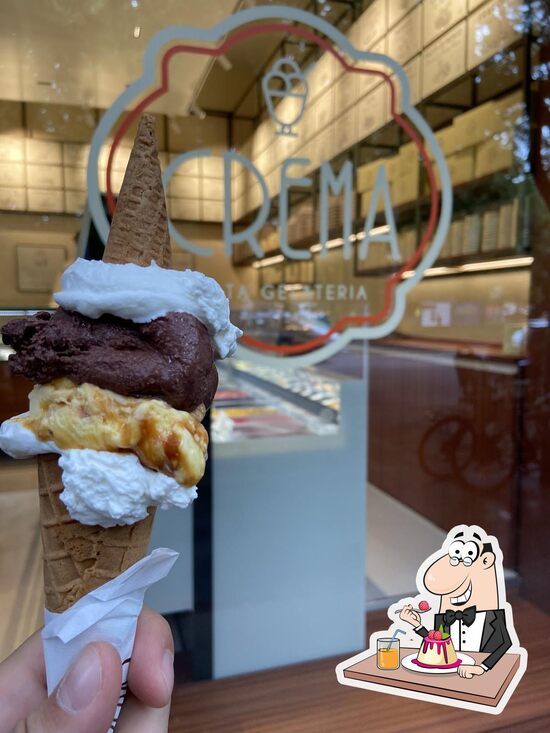 Menu at CREMA Alta Gelateria, Milan, Piazza Napoli