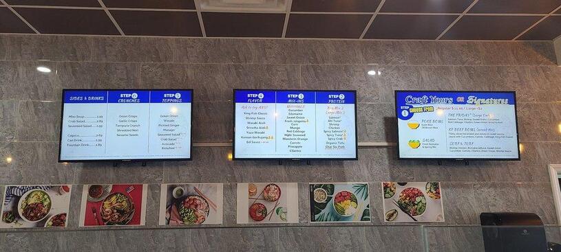 Menu at King Fish Poke restaurant, Charlotte