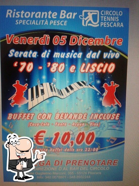 Menu da Ristorante -Bar Circolo Tennis Pescara Viale Guglielmo Marconi ...