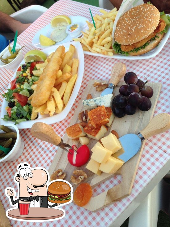 Menu at The pitt stop cafe, Cyprus