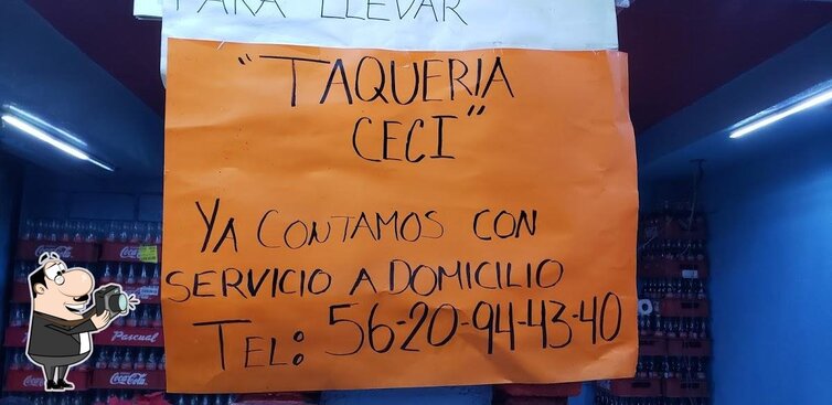 Carta del restaurante Tacos Cecy, Ciudad del México