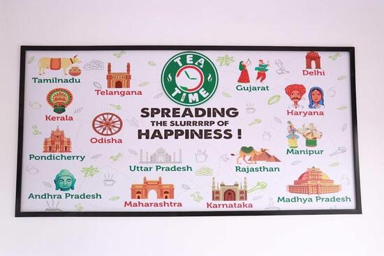 Menu at Tea Time, Hyderabad, NTR Garden road