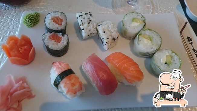 Menu at Green Sushi restaurant, St-Laurent-du-Var